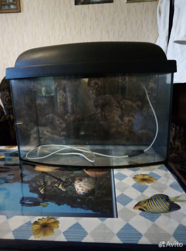 Аквариум на 50 л. Сферическое передние стекло